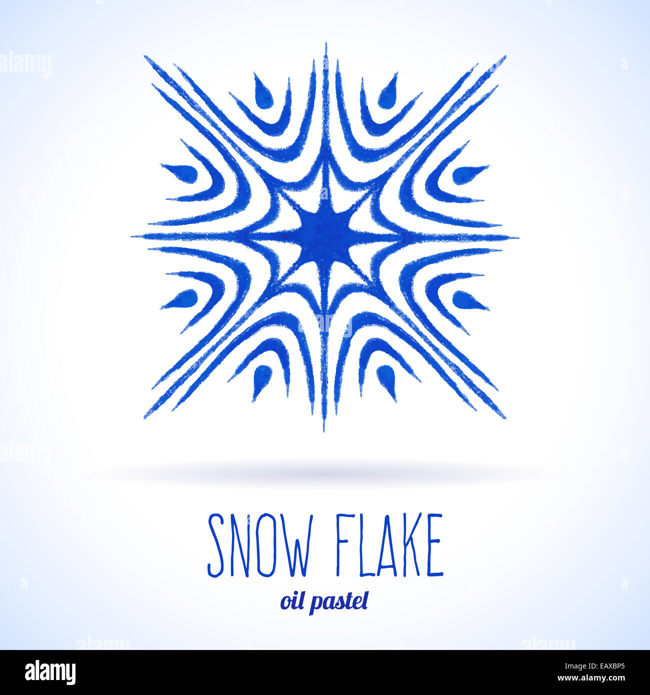 Doodle snow flake Stock Photo - Alamy