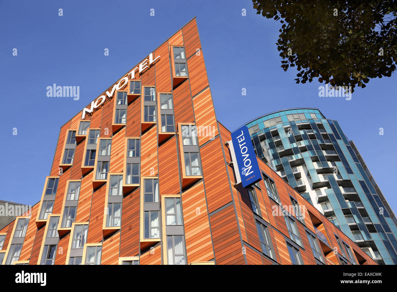 The new Novotel hotel at Wembley stadium. A distinctive modern design ...