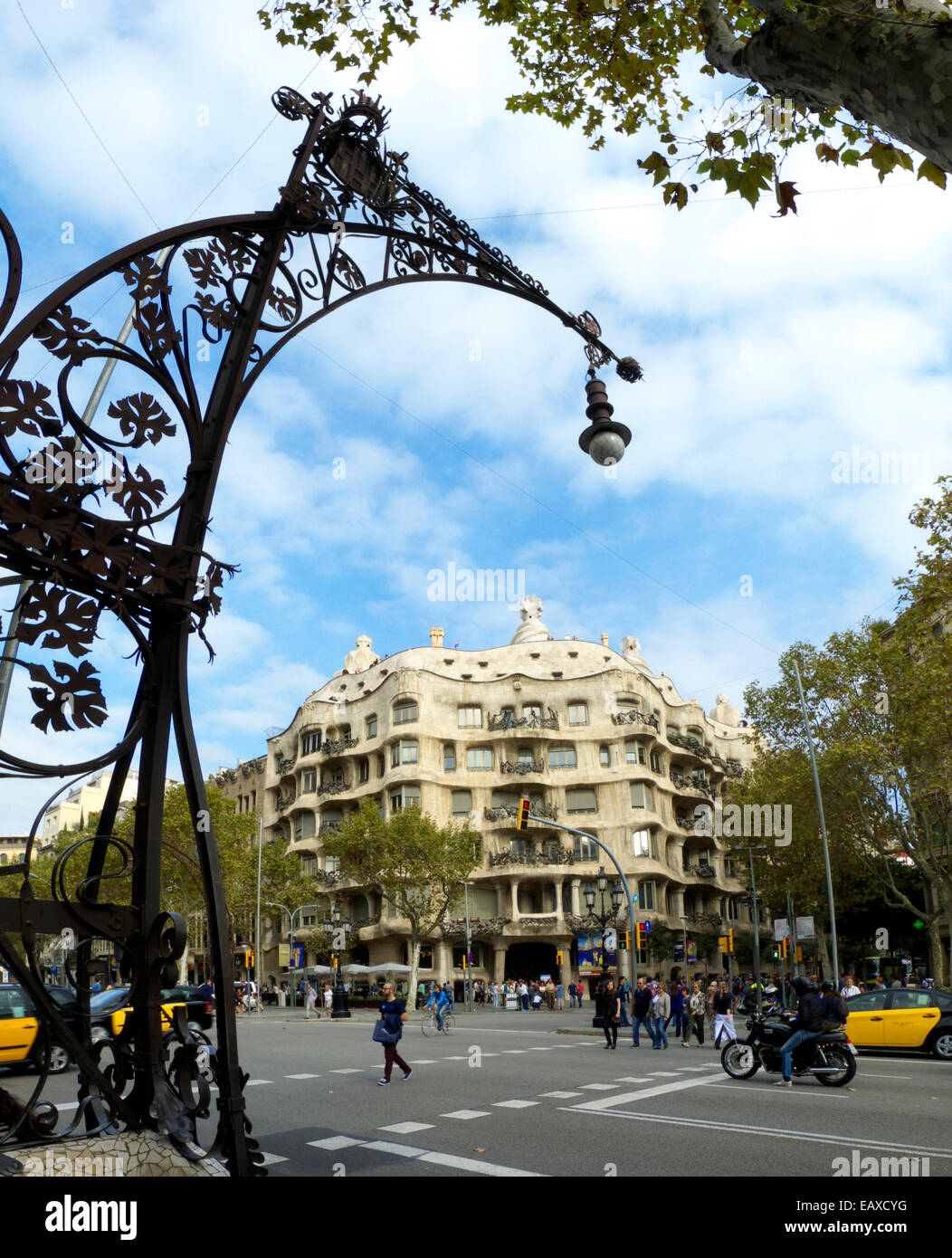 Spain Catalonia Barcelona Antoni Gaudi Casa Mira Stock Photo - Alamy