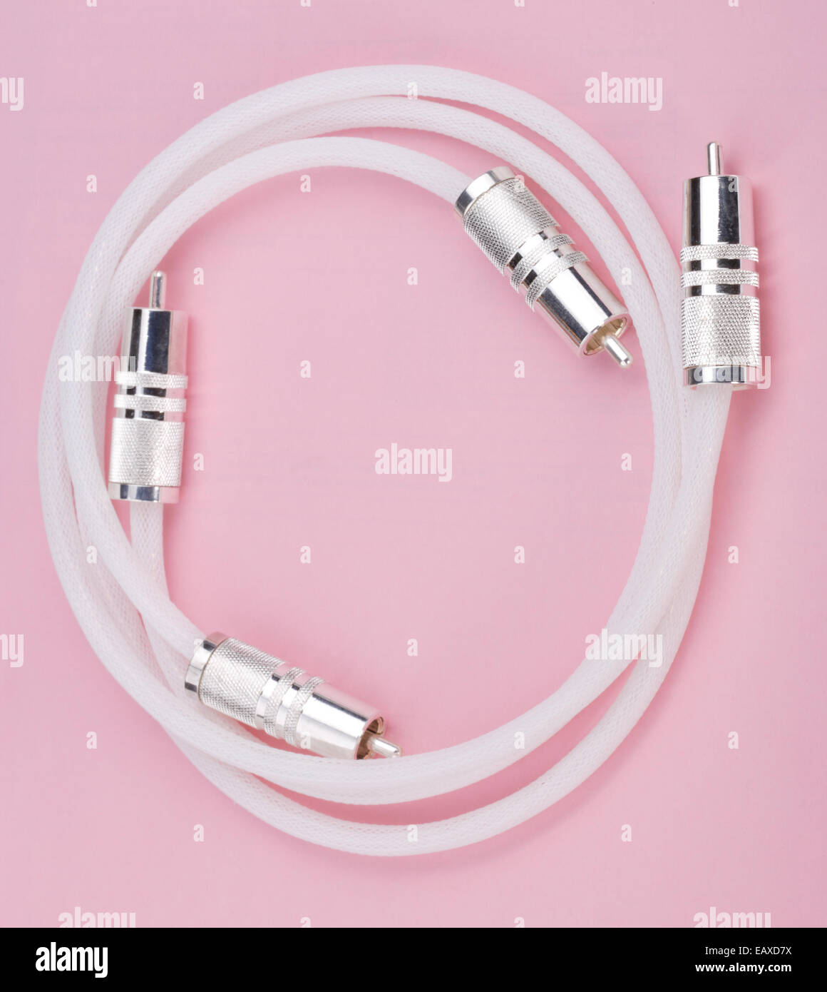 Interconnect Cable on Pink Background Stock Photo - Alamy