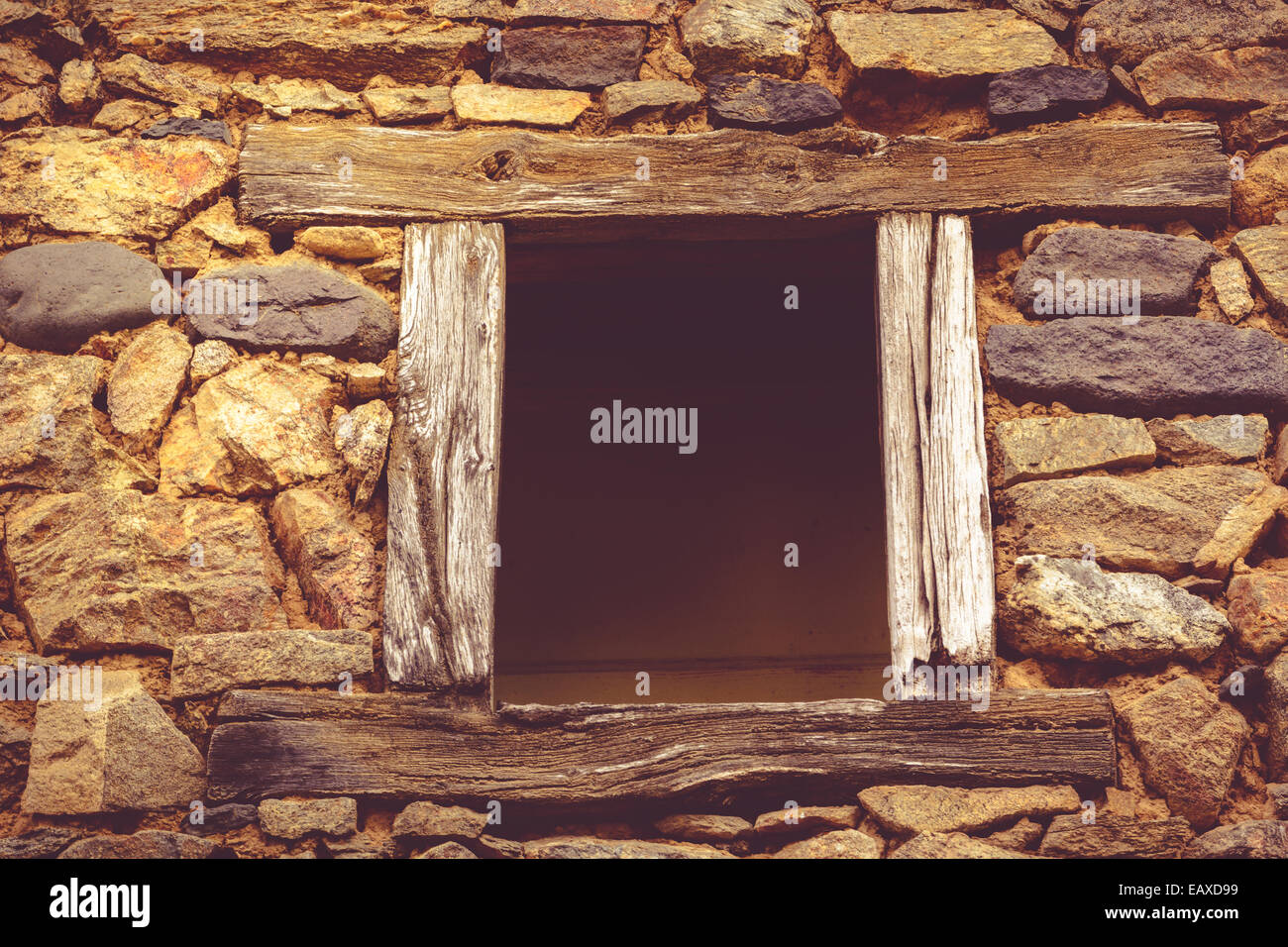Empty window with old wooden frame, textures Stock Photo - Alamy