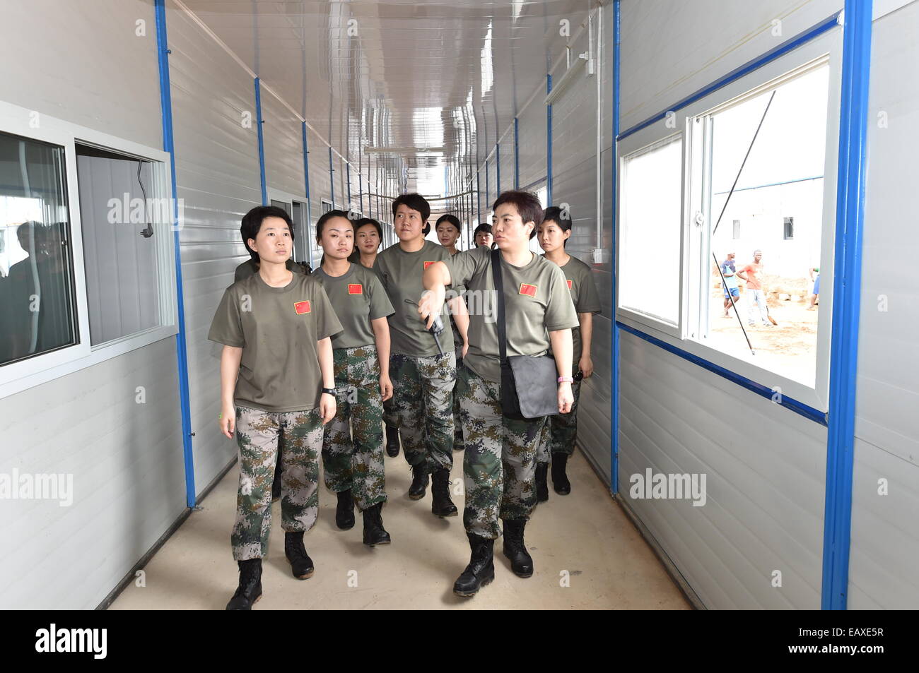 Monrovia, Liberia. 20th Nov, 2014. Chinese medical experts inspect a ...