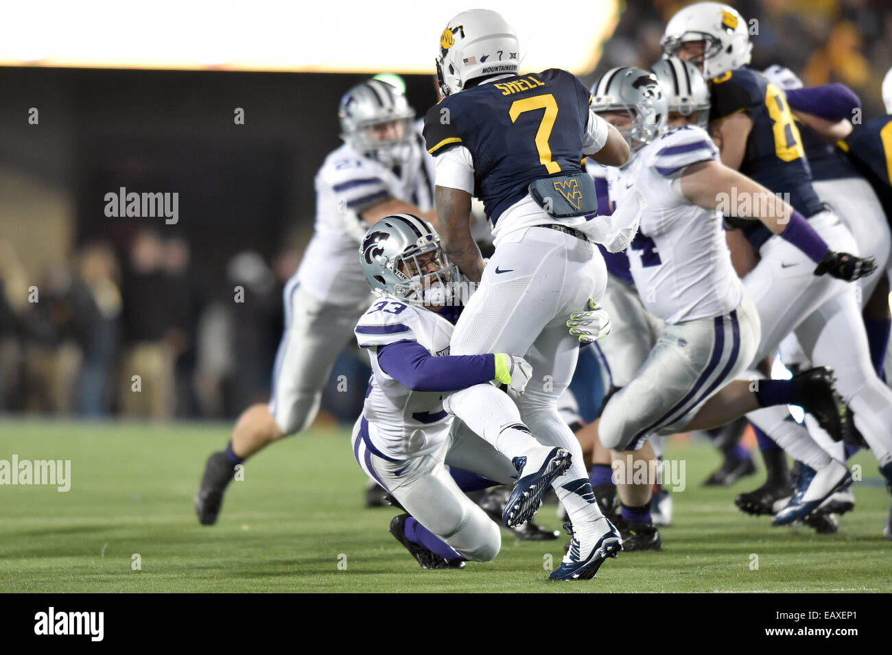 Nov. 20, 2014 - Morgantown, West Virginia, U.S - Kansas State Wildcats ...