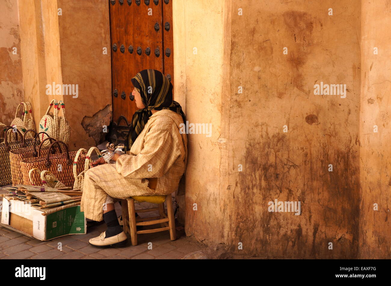 Marrakech souk merchant hi-res stock photography and images - Alamy