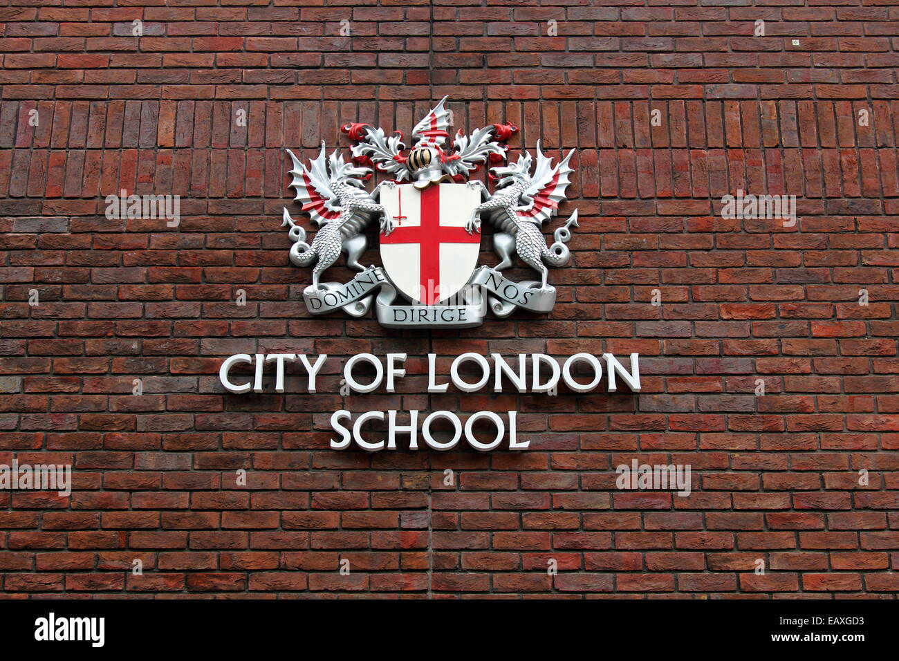 Crest of the City of London School Stock Photo - Alamy