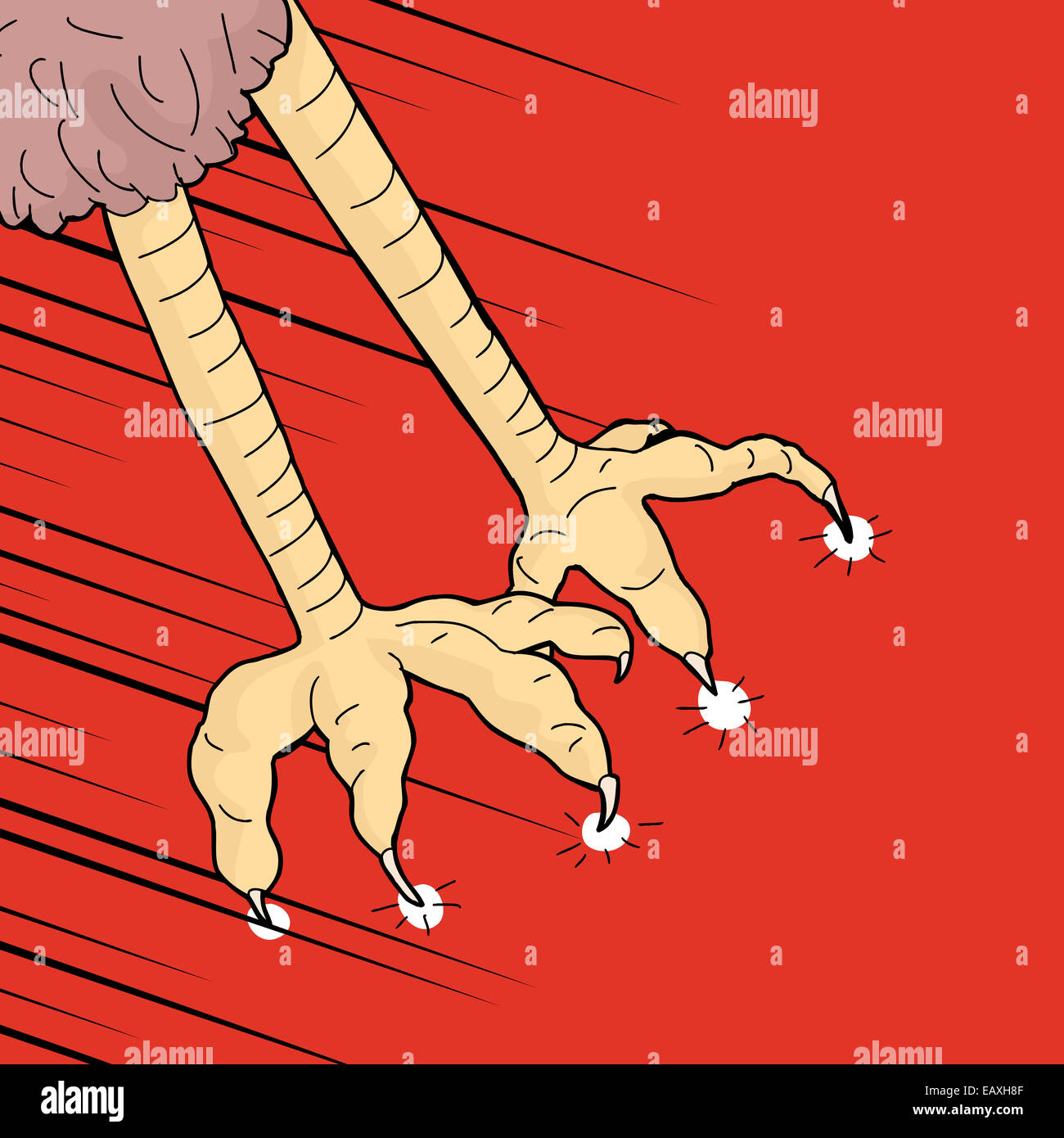 Pair of eagle talons swooping through the air Stock Photo - Alamy