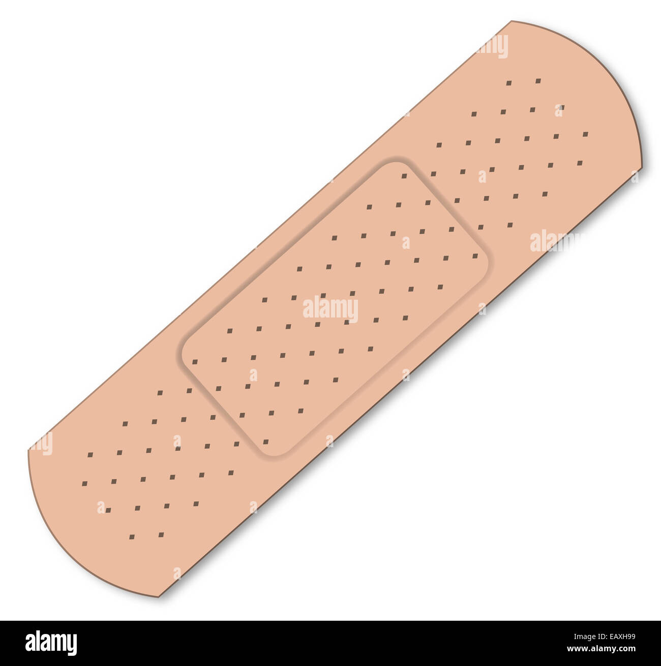 A typical first aid sticking plaster over a white background Stock ...