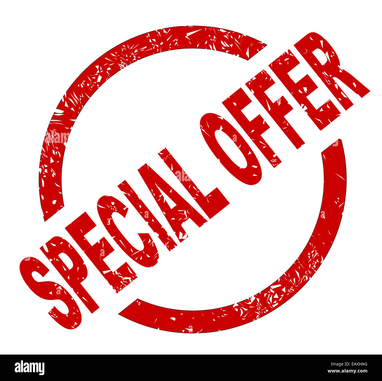 An Special Offer red ink stamp on a white background Stock Photo - Alamy