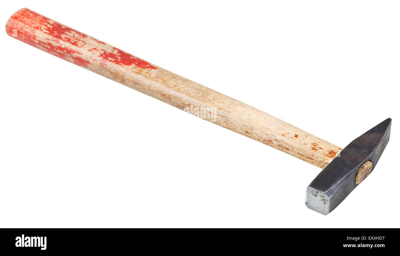 little Cross Peen Hammer with square face isolated on white background ...