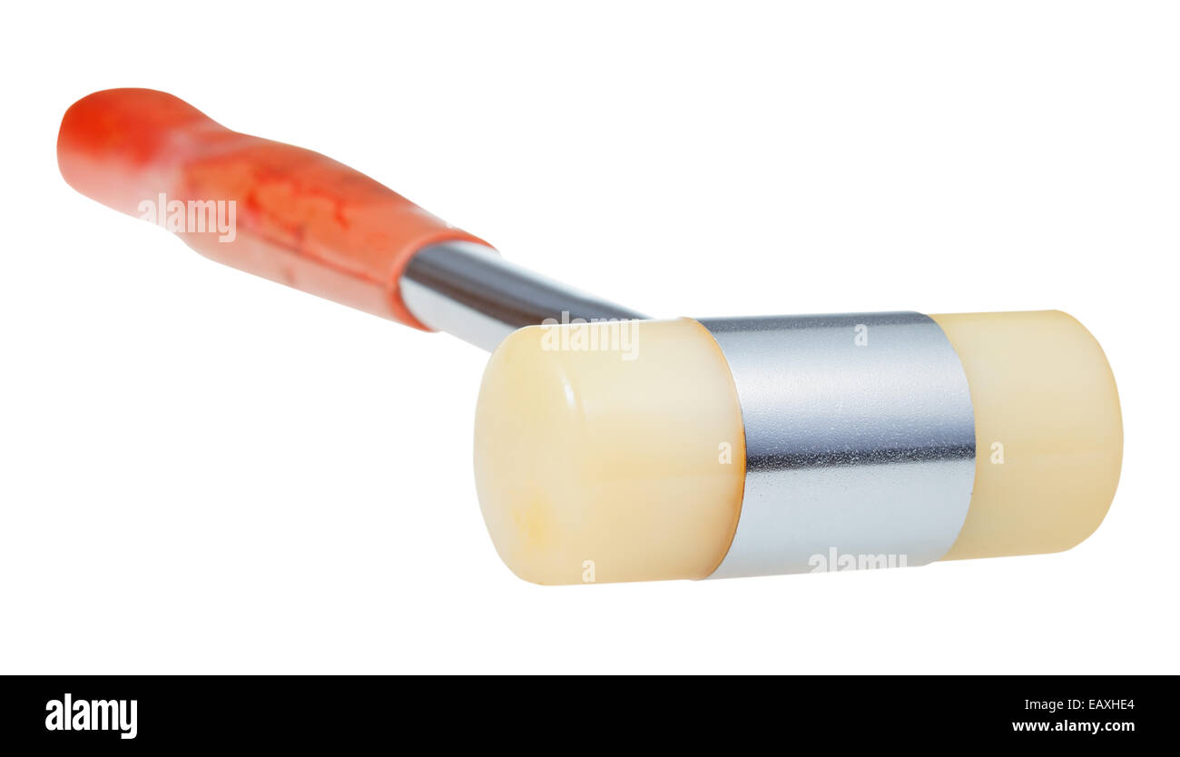 head of Soft-faced Hammer close up isolated on white background Stock ...