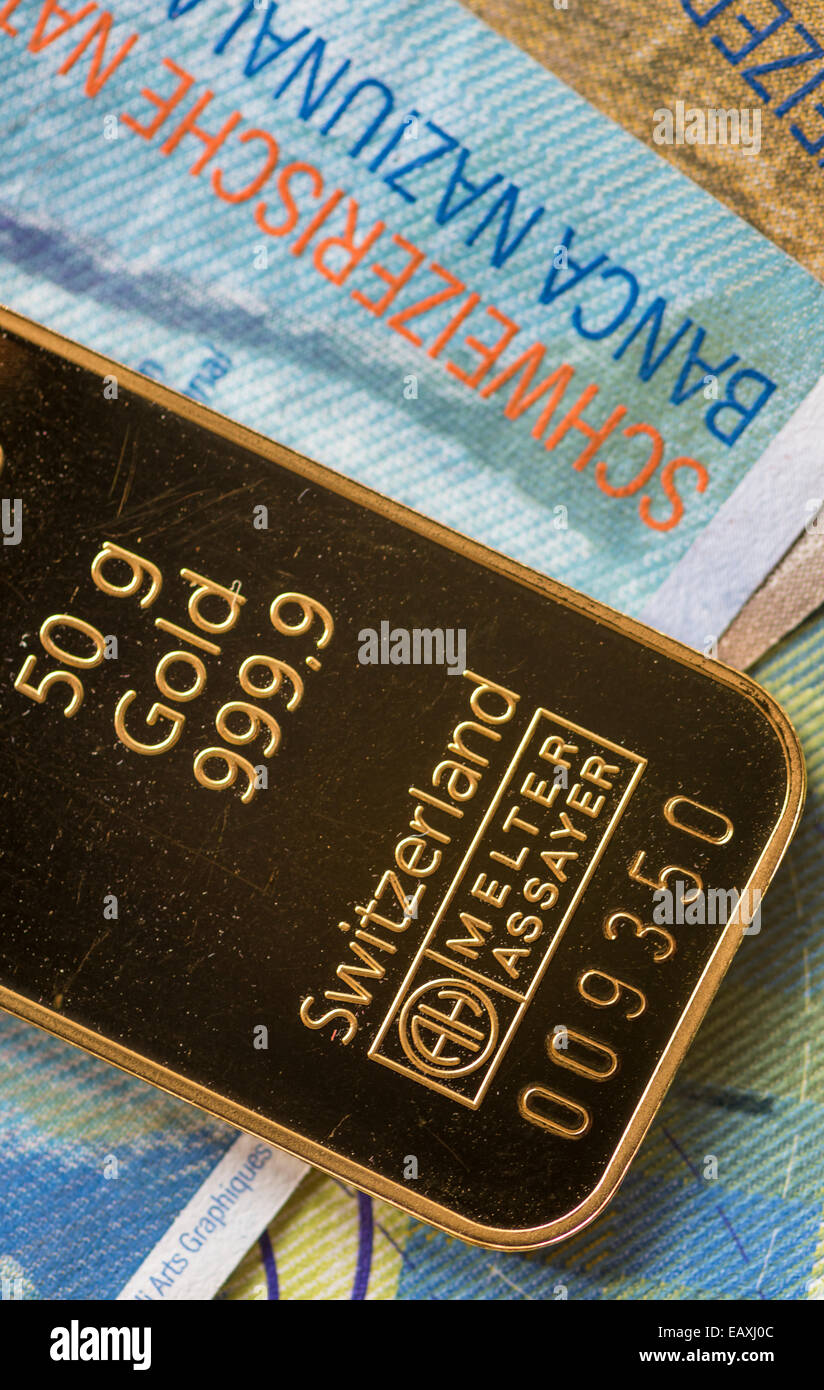 Swiss gold bar hi-res stock photography and images - Alamy