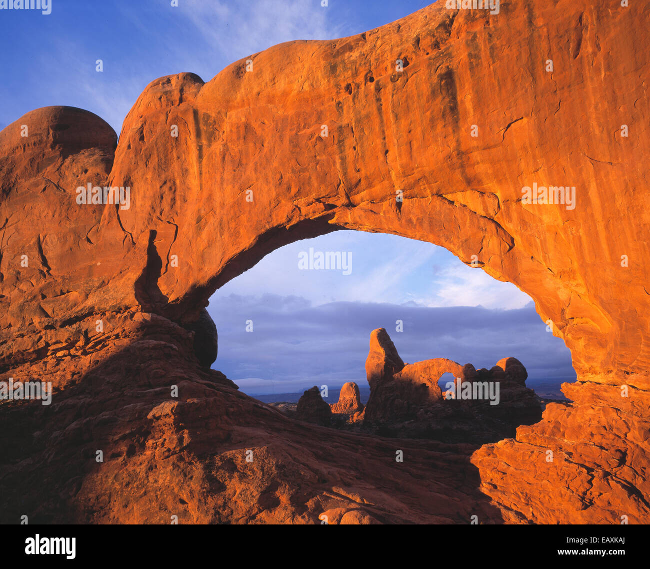 This is an early morning of two of the amazing arches in the place with ...