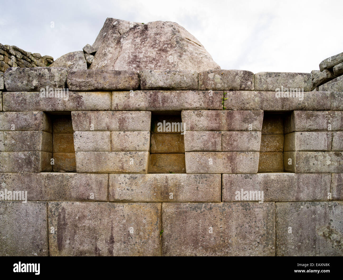 The Incan ruins of Machu Picchu, near Aguas Calientes, Peru Stock Photo ...
