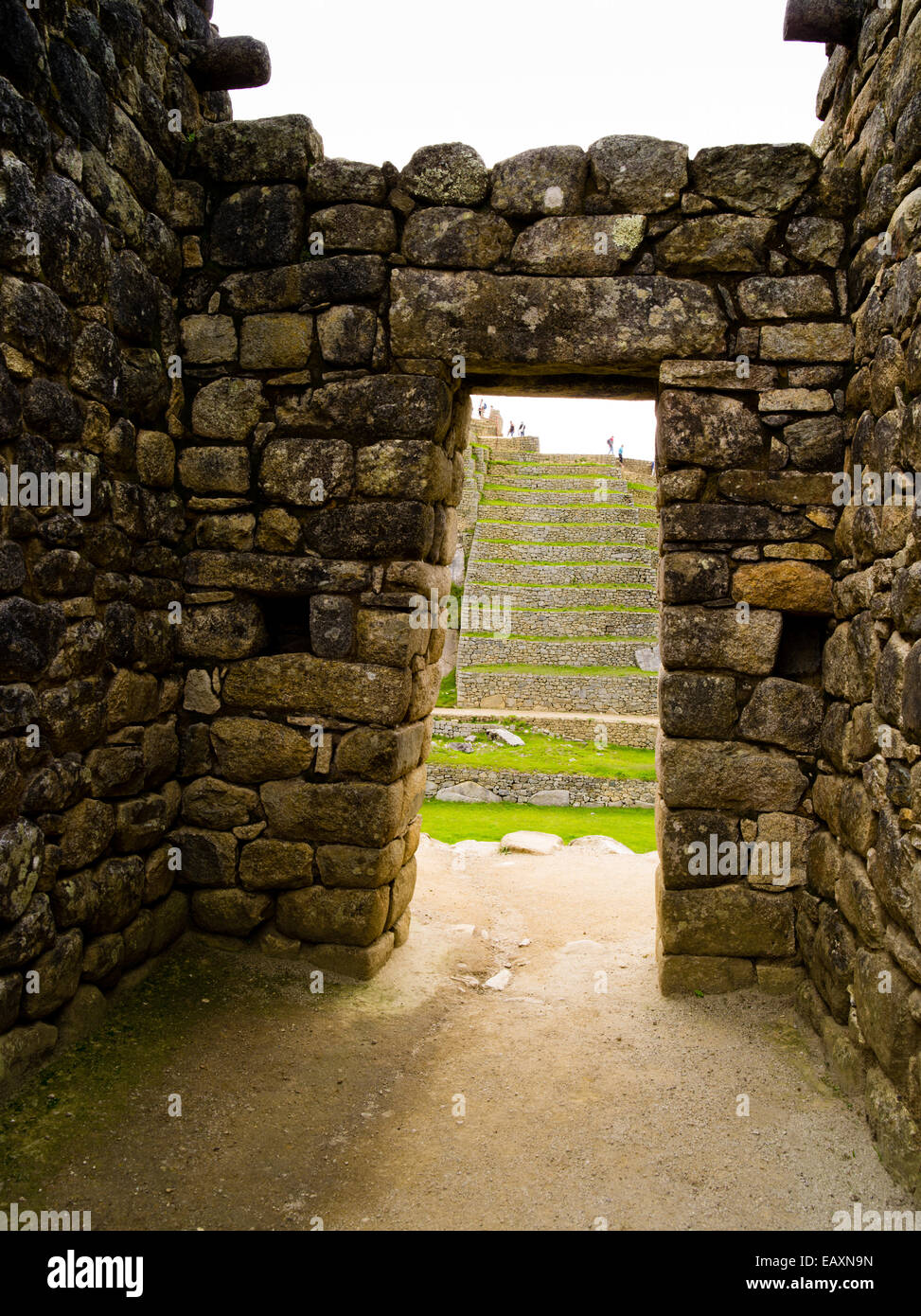 The Incan ruins of Machu Picchu, near Aguas Calientes, Peru Stock Photo ...