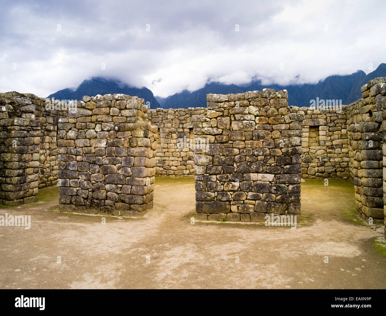 The Incan ruins of Machu Picchu, near Aguas Calientes, Peru Stock Photo ...