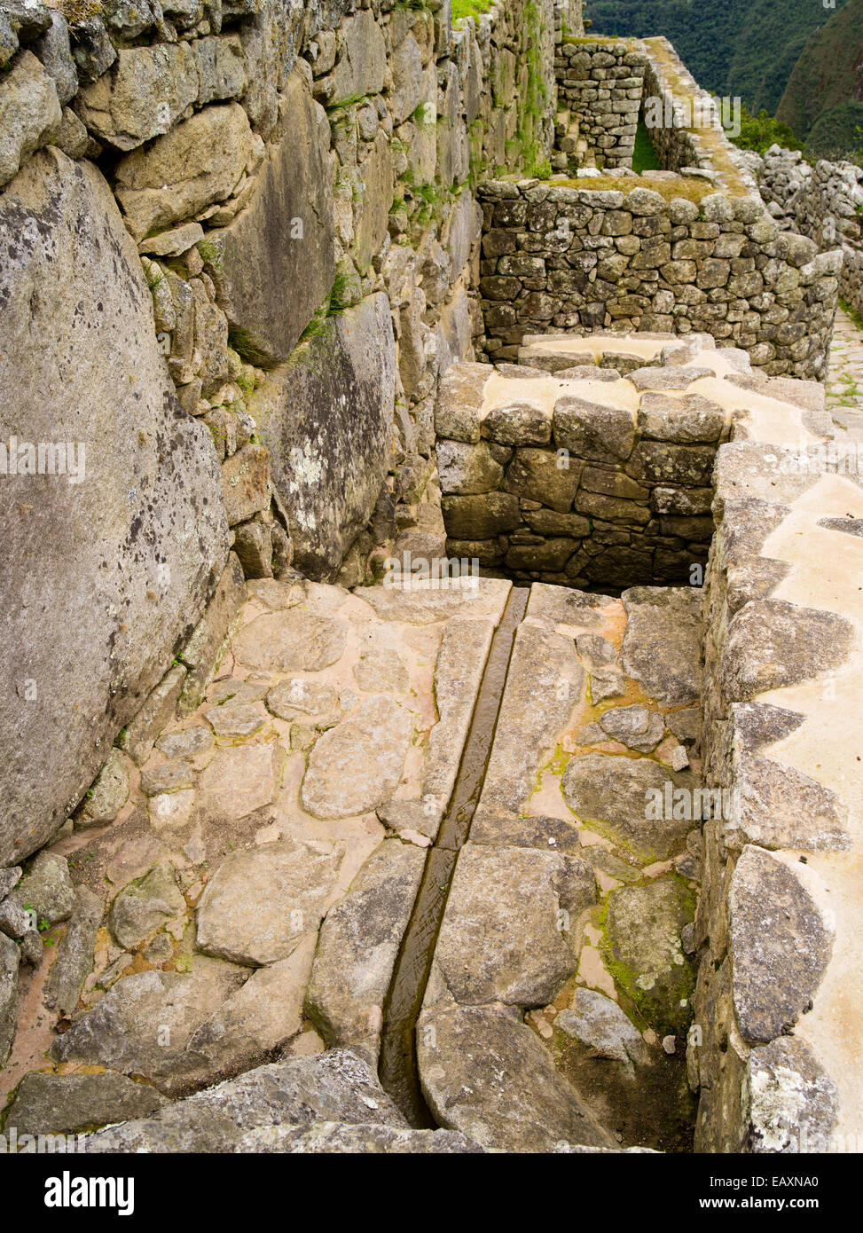 The Incan ruins of Machu Picchu, near Aguas Calientes, Peru Stock Photo ...