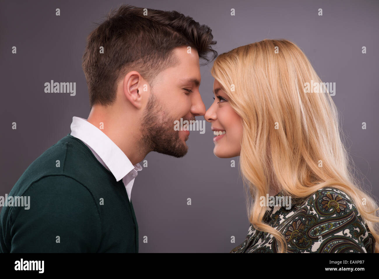 Lovely beautiful couple Stock Photo - Alamy
