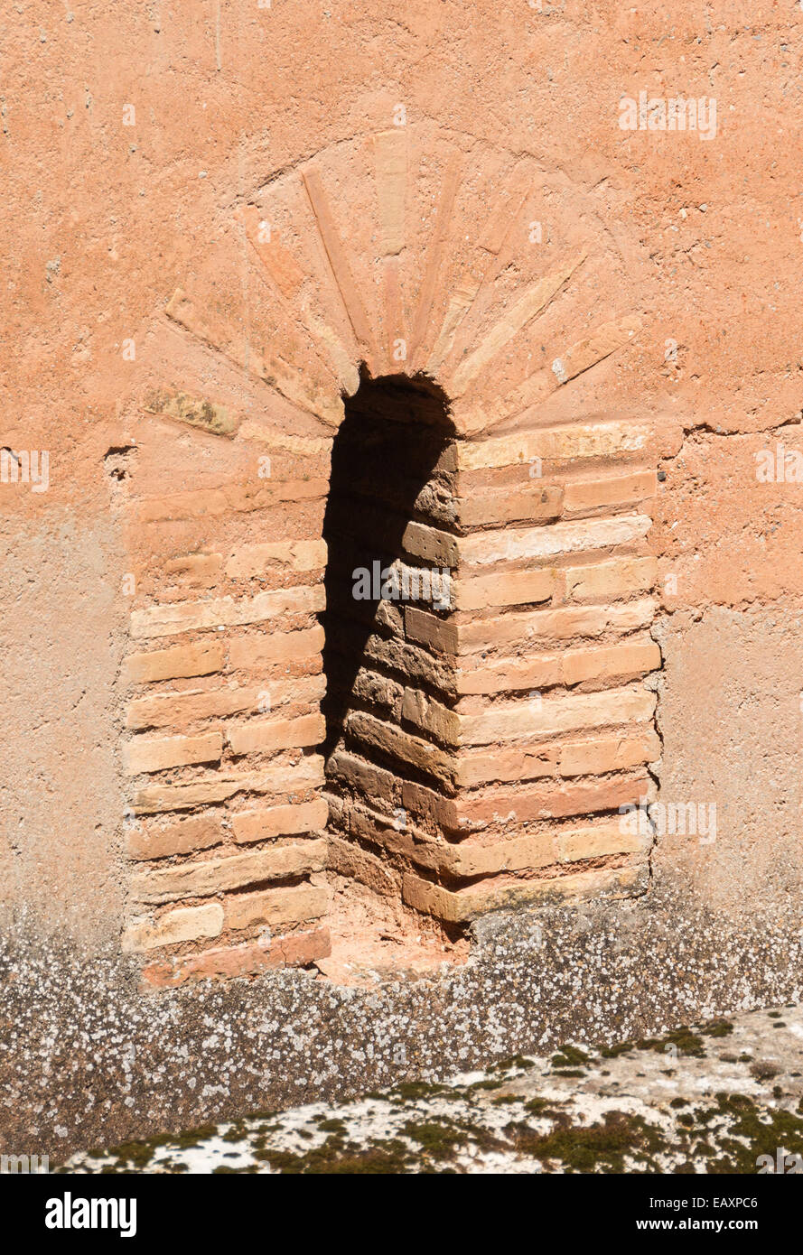 Detail of a fortified window, Alhambra, Granada, Andalusia, Spain Stock ...