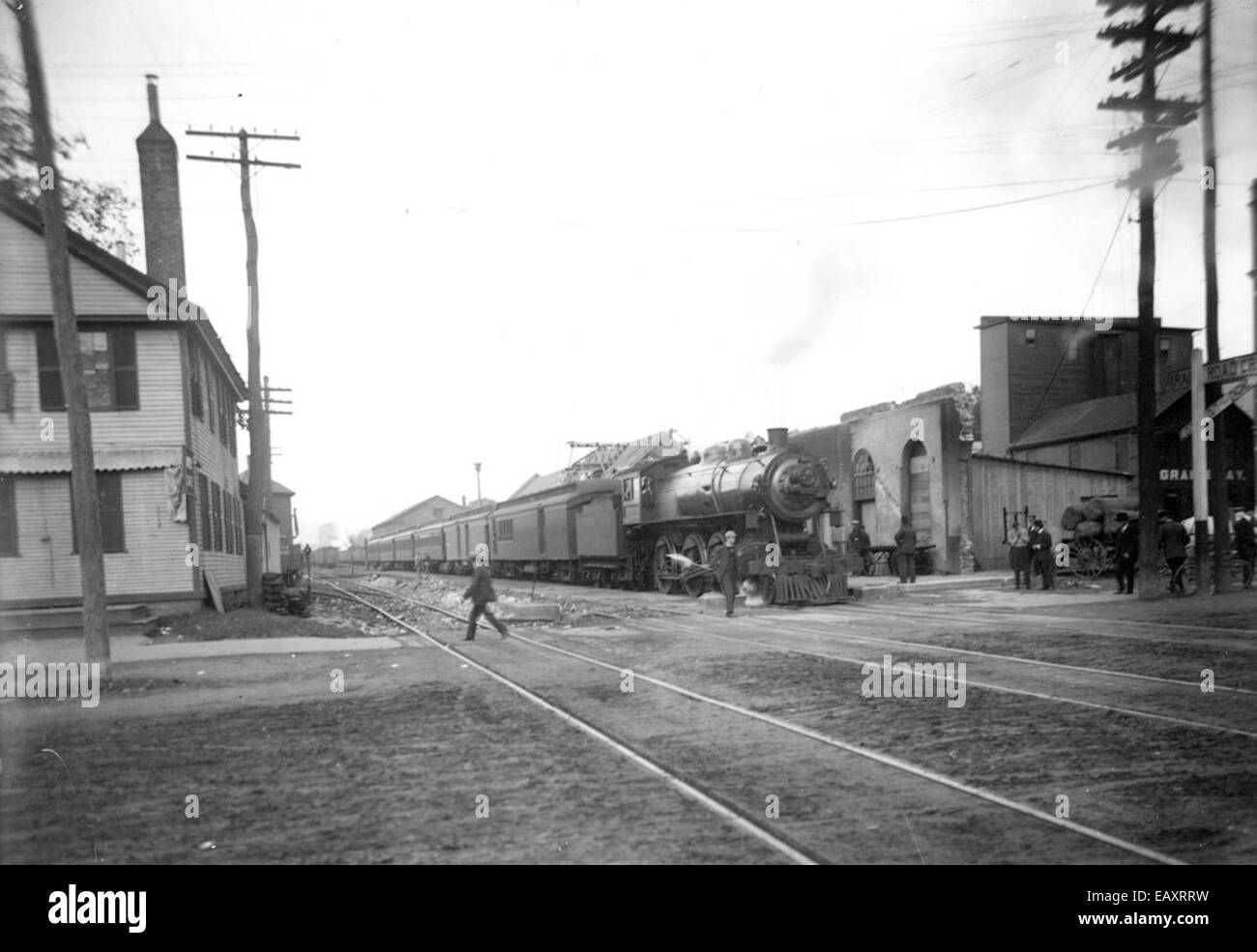 Old railroad town Black and White Stock Photos & Images - Alamy