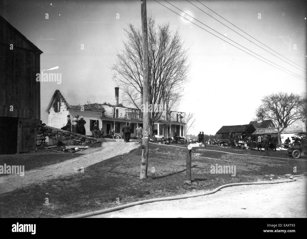 Smoke in house fire Black and White Stock Photos & Images - Alamy