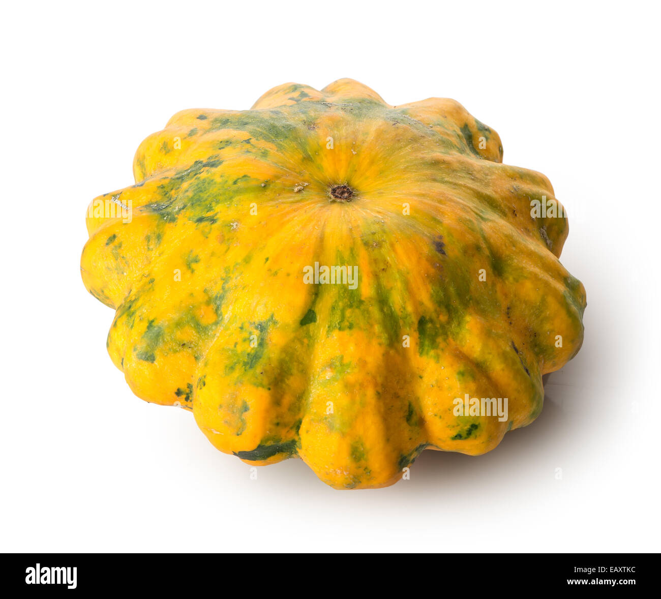 Yellow gourd isolated on a white background Stock Photo - Alamy