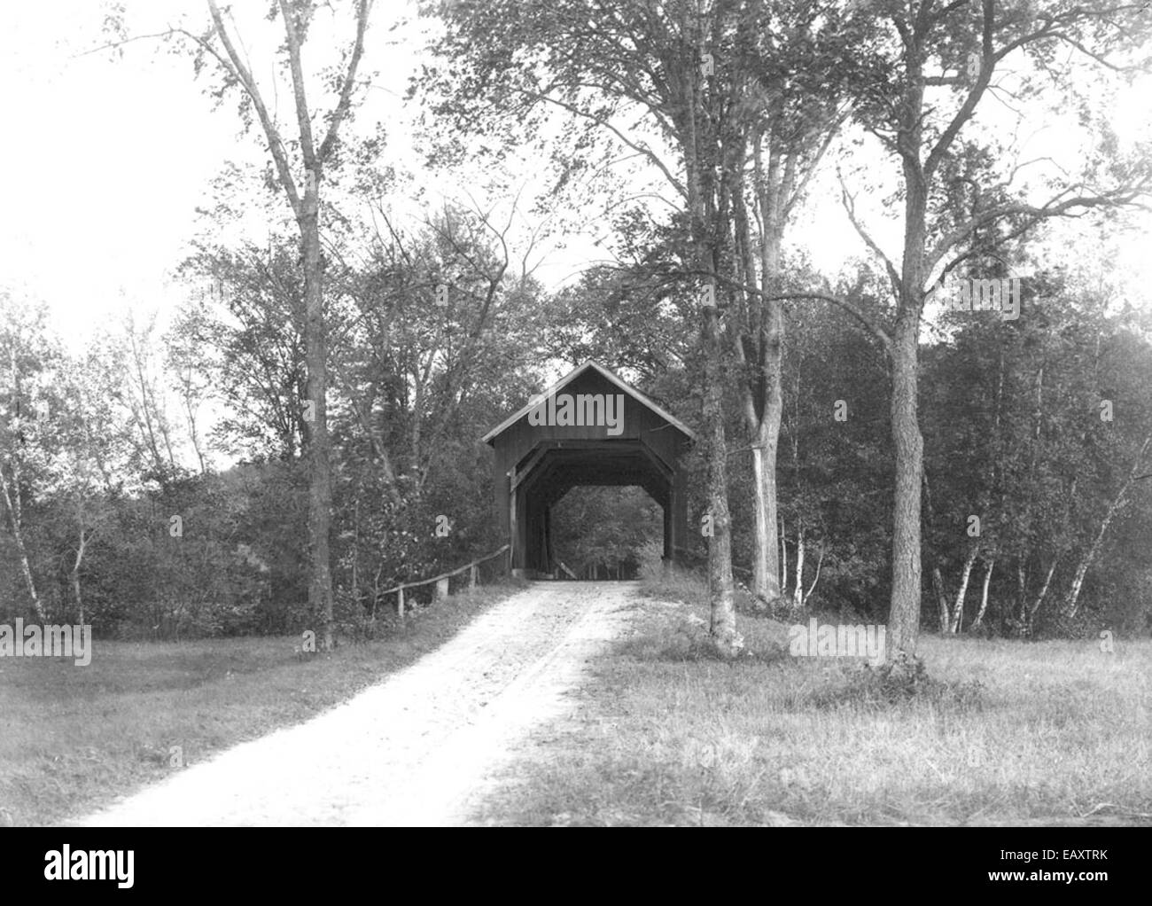 New covered bridge Black and White Stock Photos & Images - Alamy