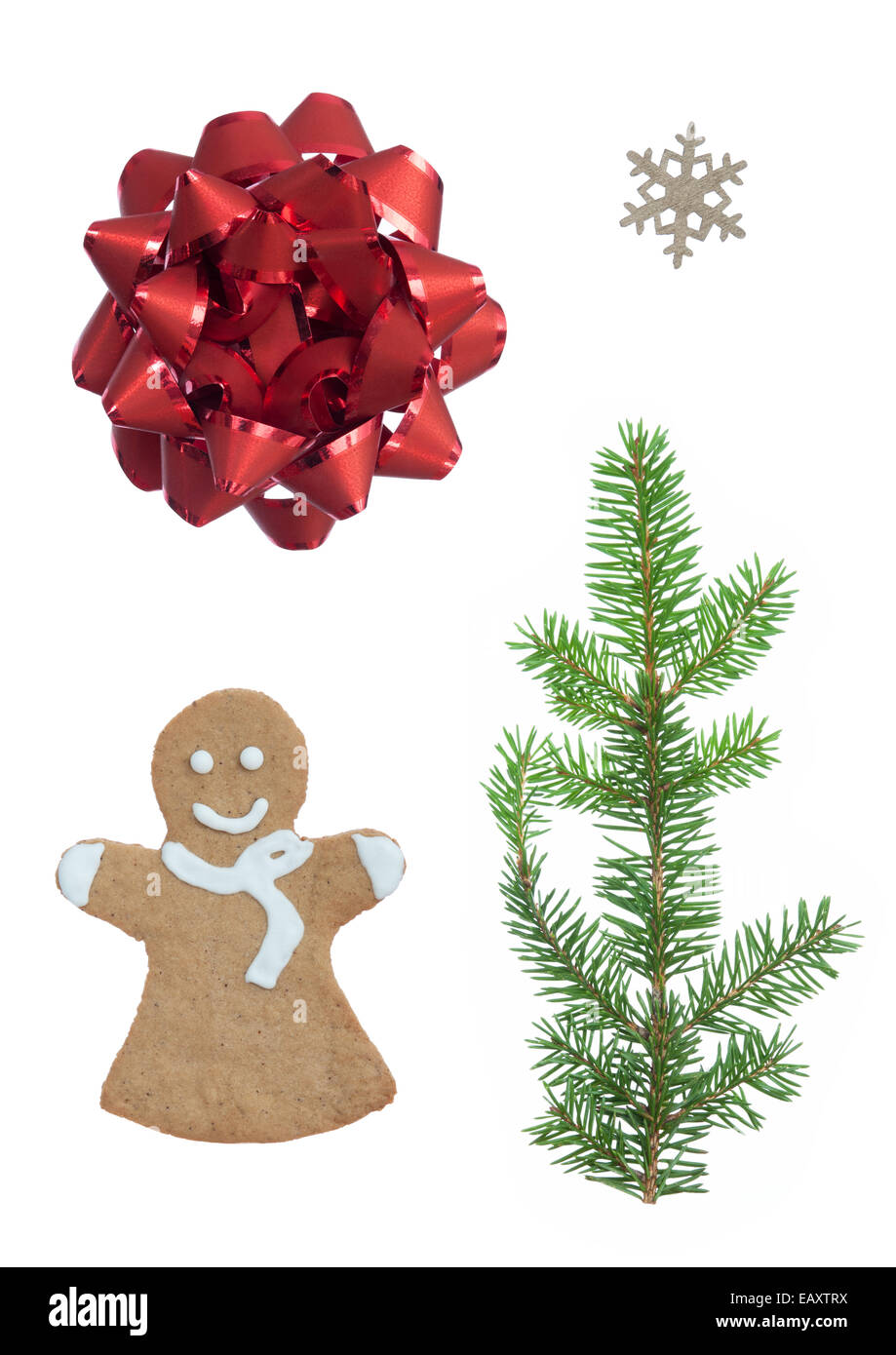 Christmas decorations snow flake Cut Out Stock Images & Pictures - Alamy
