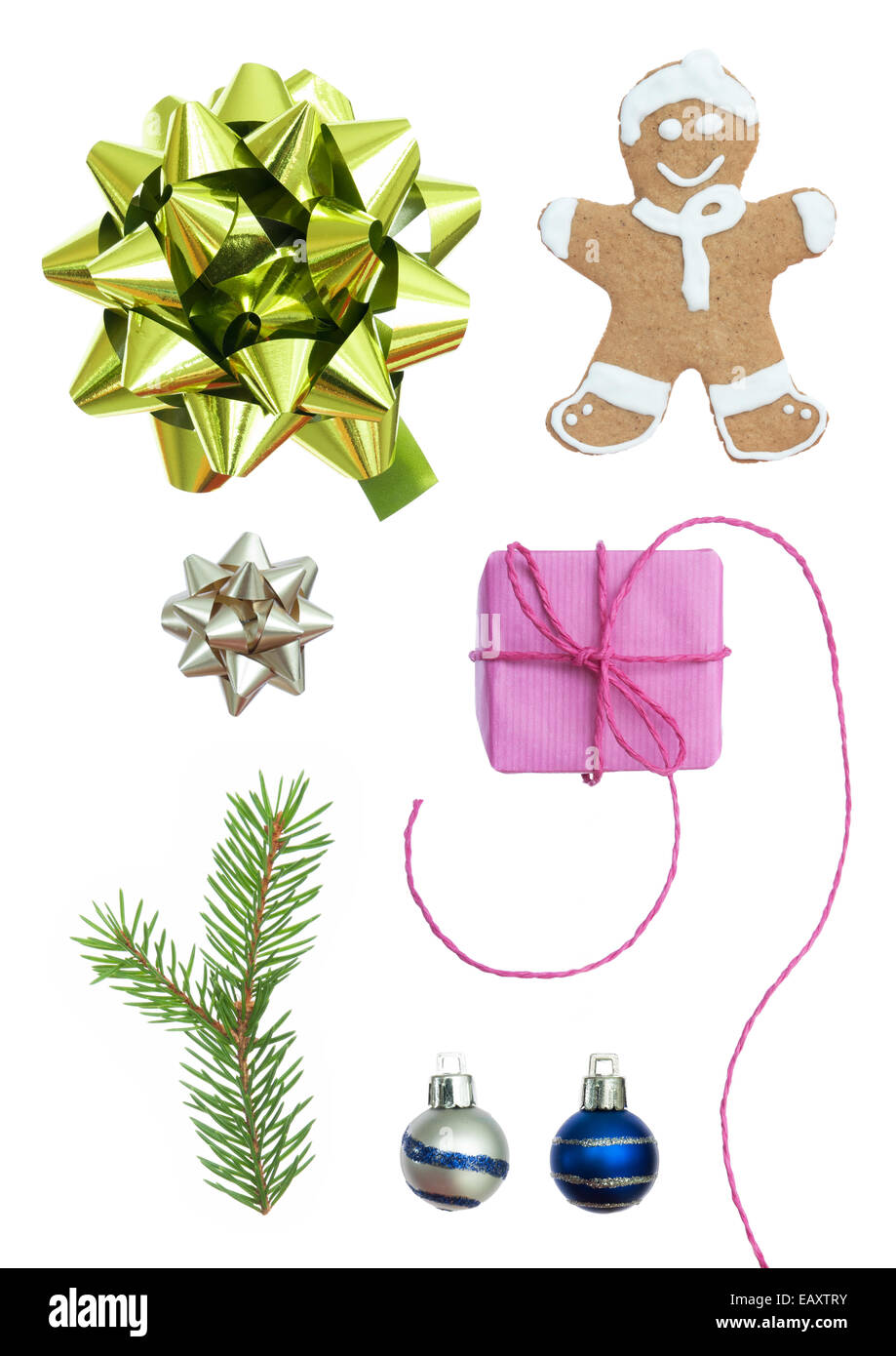 Christmas decorations snow flake Cut Out Stock Images & Pictures - Alamy