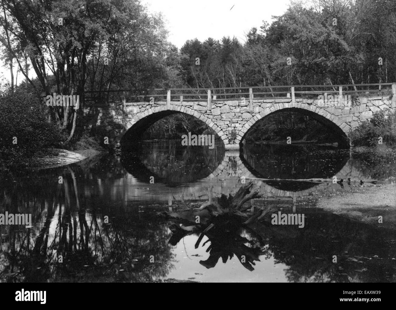 Arch bridge located in Black and White Stock Photos & Images - Alamy