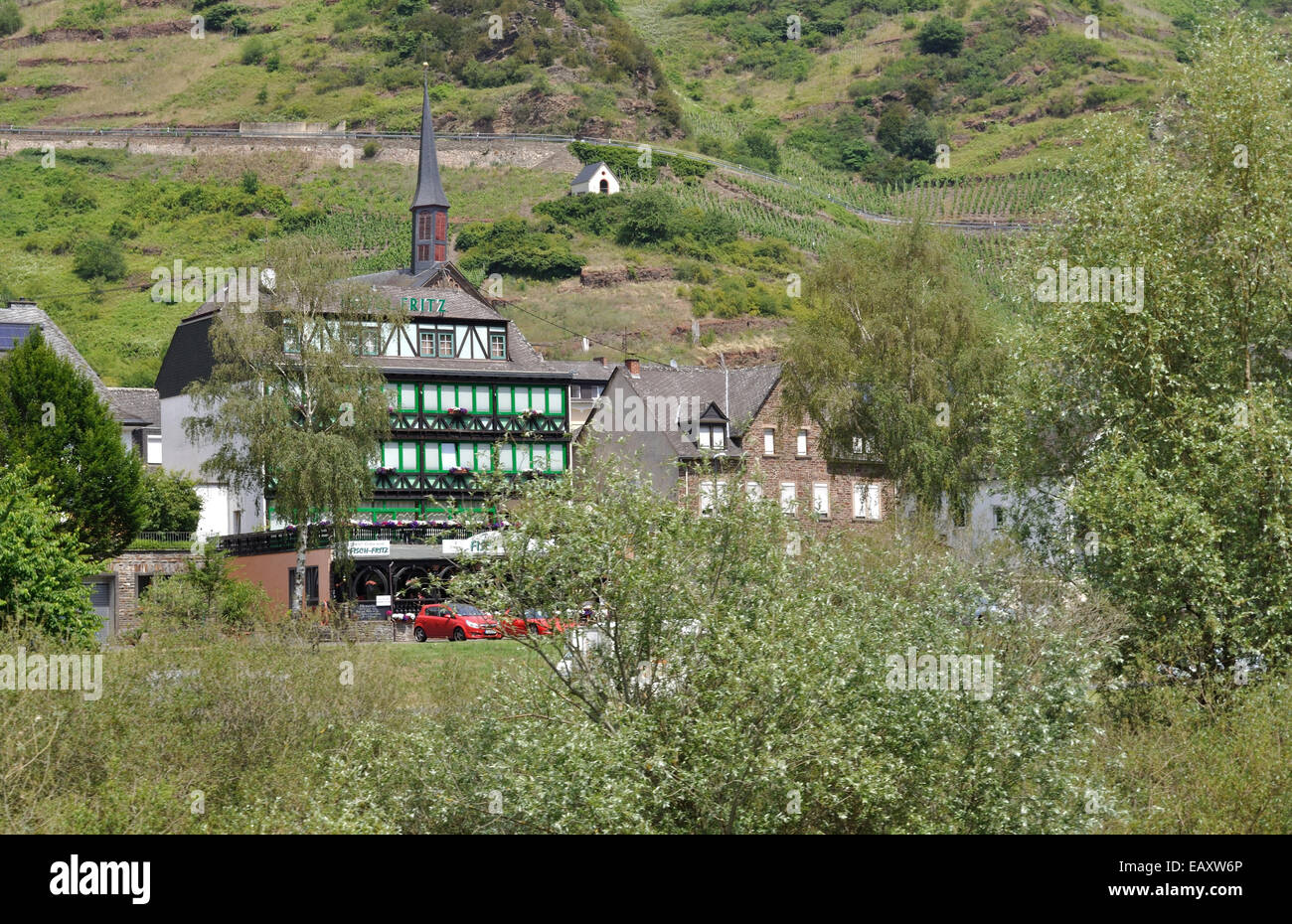 Riverside village in moselle hi-res stock photography and images - Alamy