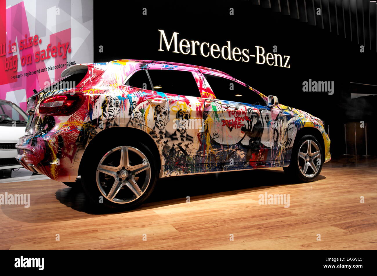 Mercedes GLA-Class Banksy-inspired concept Crossover at the LA Auto ...