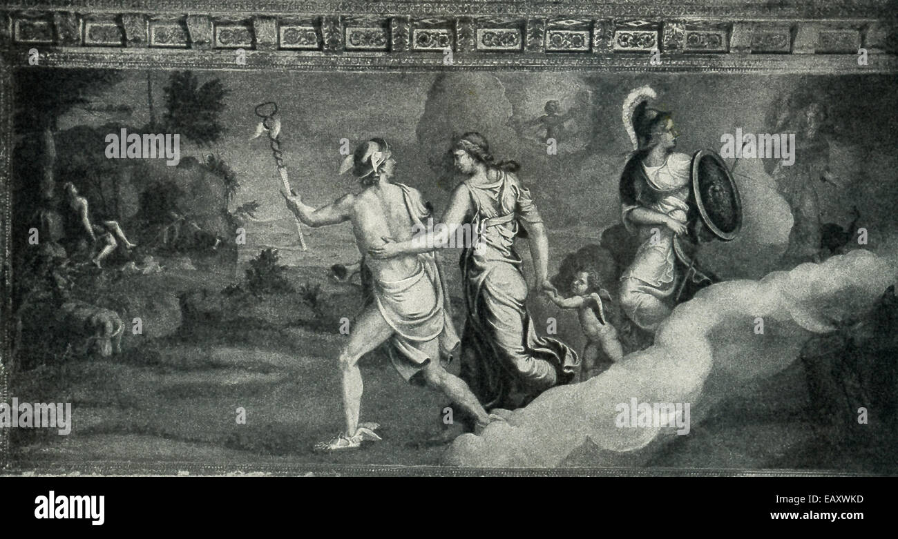 Athena ancient goddess painting High Resolution Stock Photography and ...
