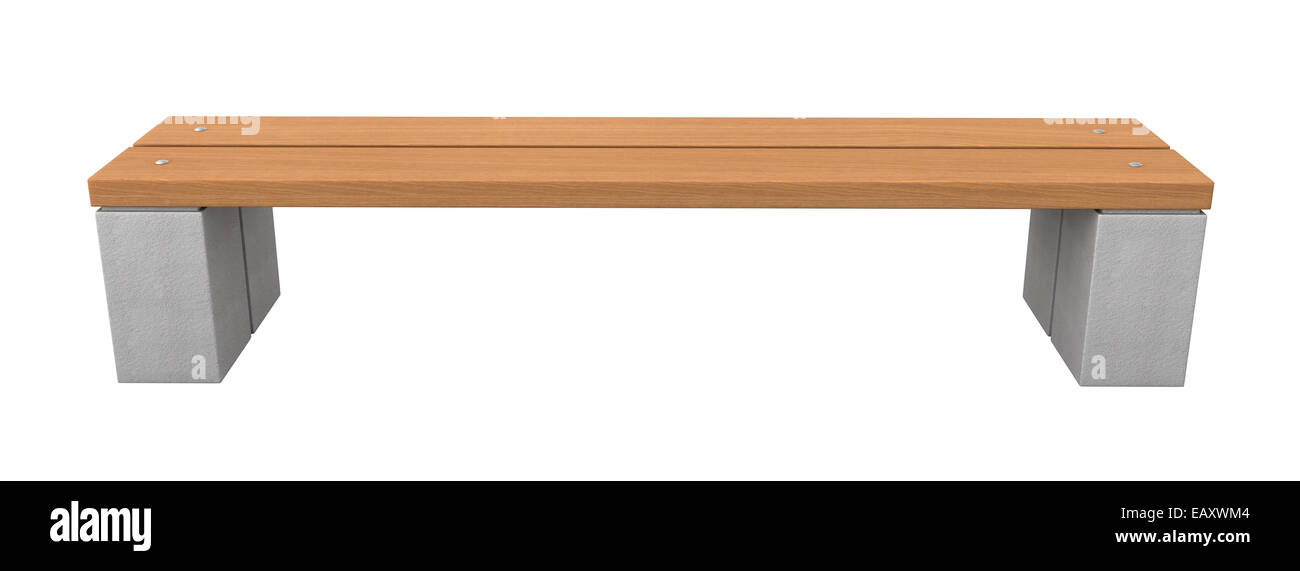 3d render of garden bench isolated over white background Stock Photo ...