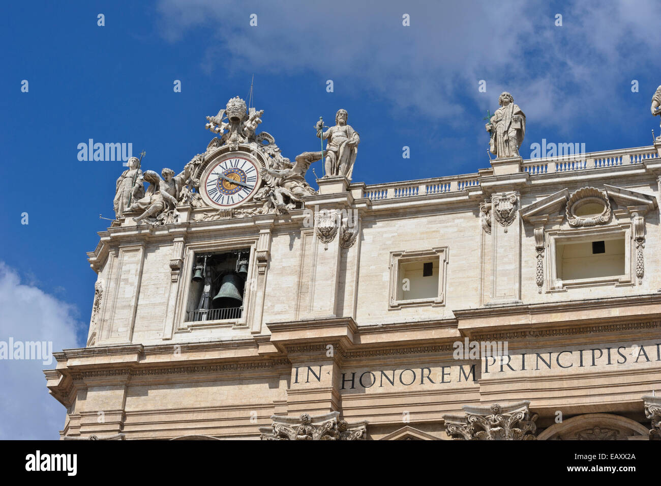 St basilica clock bell vatican hi-res stock photography and images - Alamy