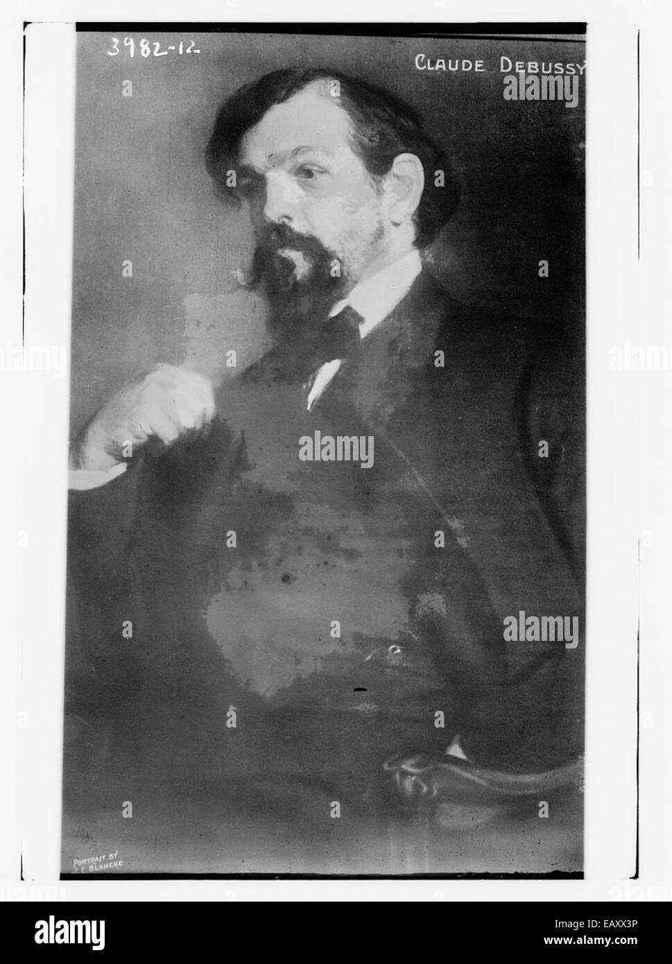 This image features Claude Debussy, the renowned French composer, who ...