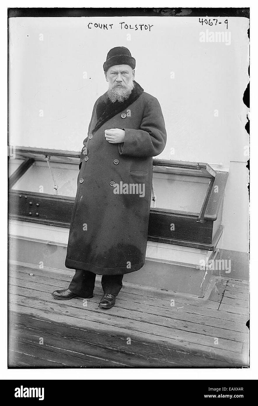 A historical portrait of Count Tolstoy, reflecting the aristocratic ...