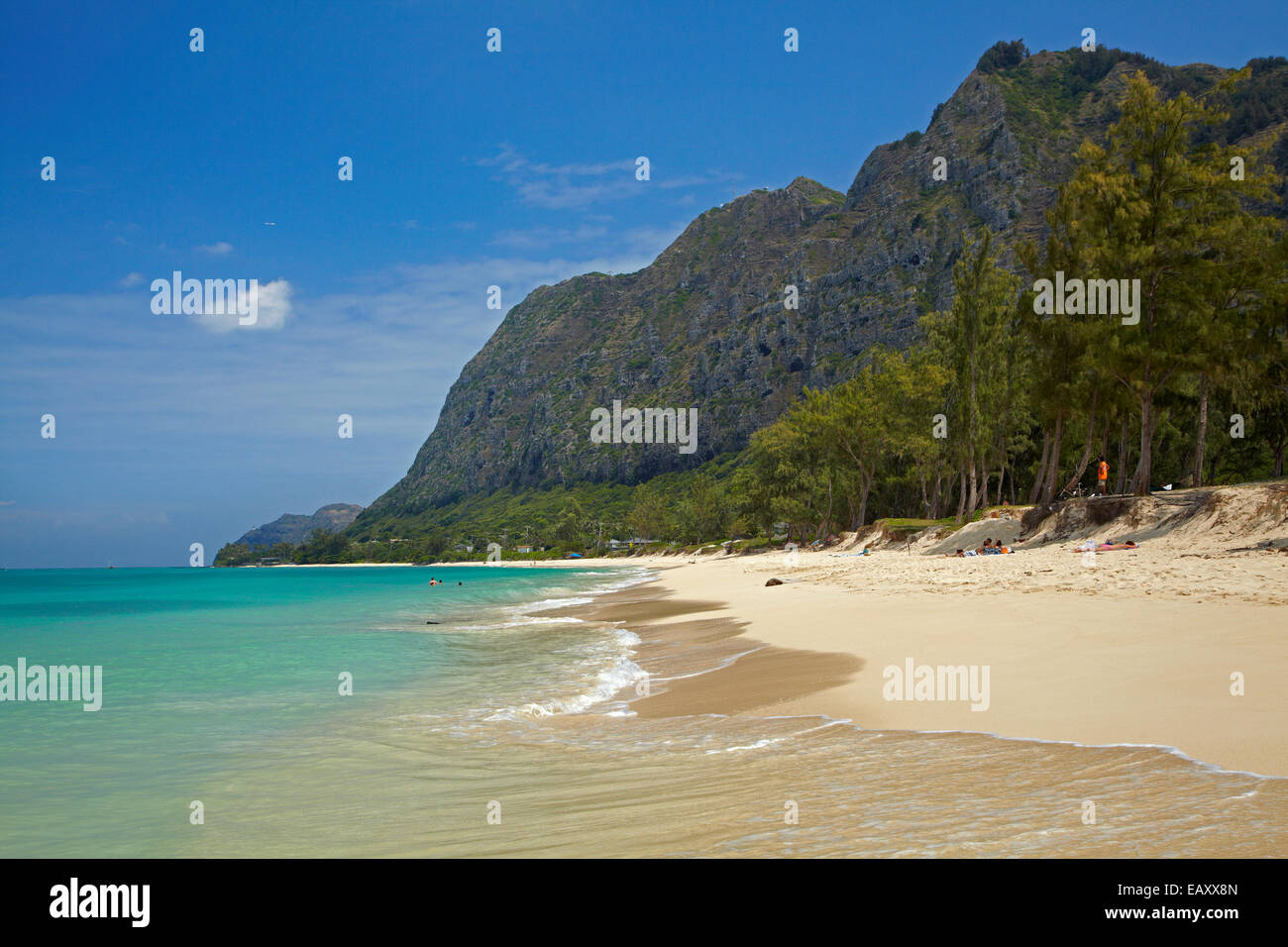 Waimanalo Beach, Oahu, Hawaii, USA Stock Photo - Alamy