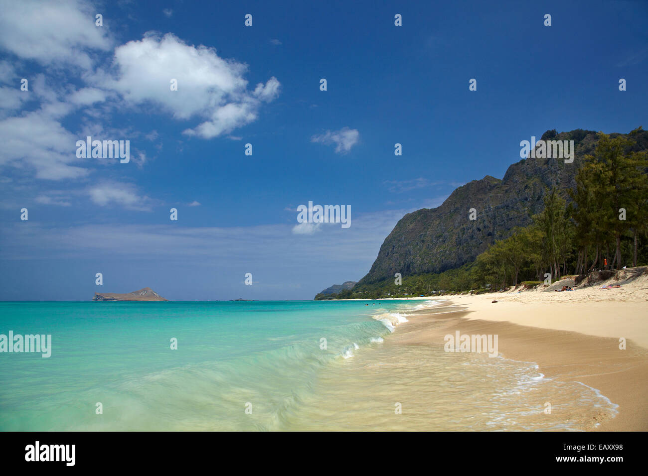 Waimanalo Beach, Oahu, Hawaii, USA Stock Photo - Alamy