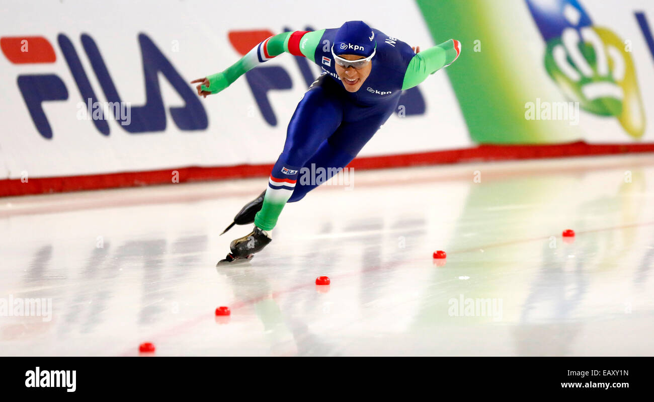 Seoul, South Korea. 21st Nov, 2014. Daidai Ntab (NED) Speed Skating ...