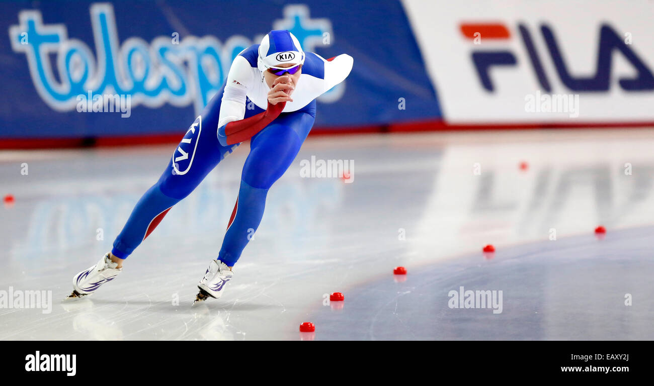 Seoul, South Korea. 21st Nov, 2014. Yuliya Skokova (RUS) Speed Skating ...