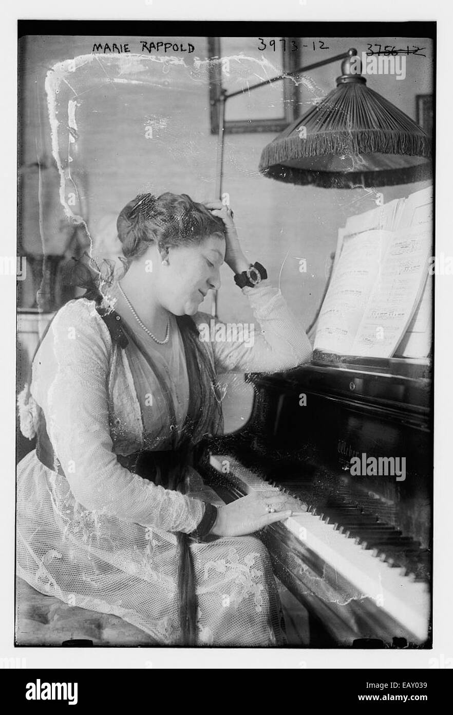 A portrait of Marie Rappold, showcasing detailed 20th-century ...