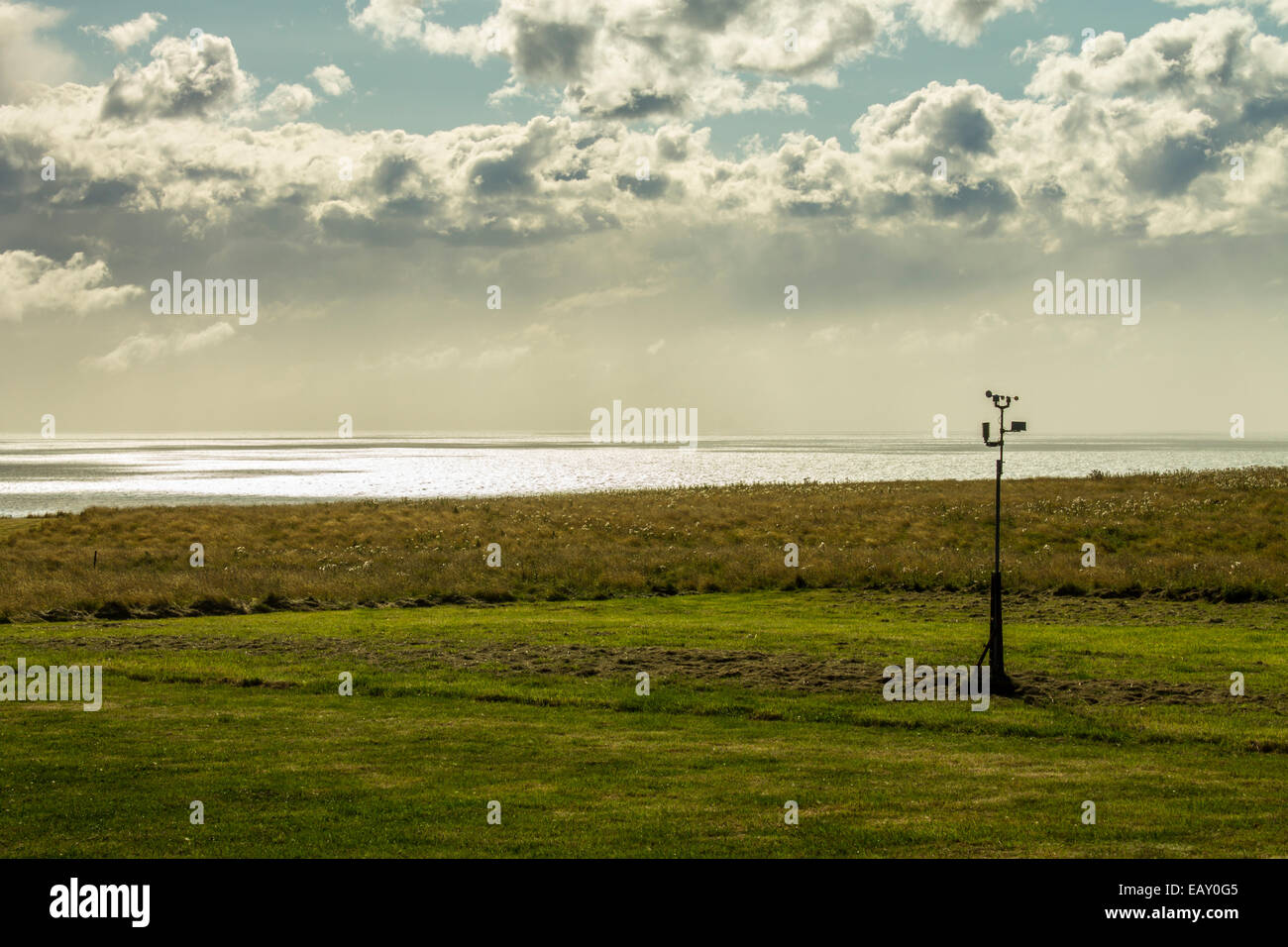 Weather Station by the sea Stock Photo - Alamy