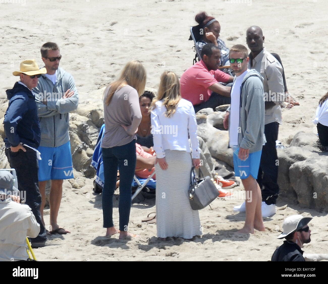 Vin Diesel and the rest of the cast of "Fast and the Furious 7" spotted ...