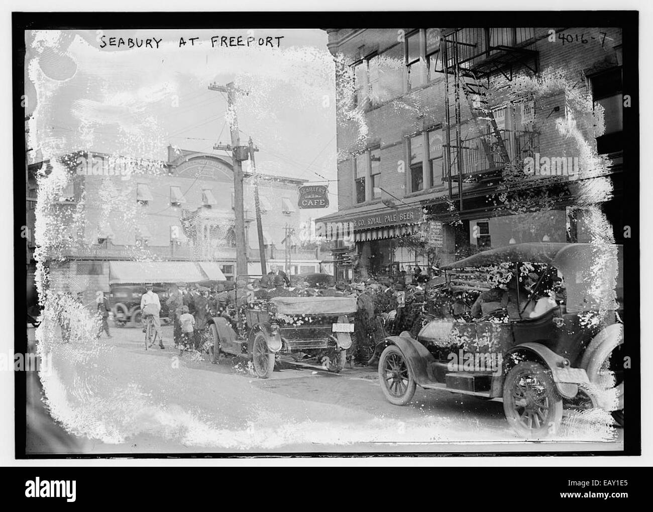 This photograph captures the Seabury building in Freeport, known for ...