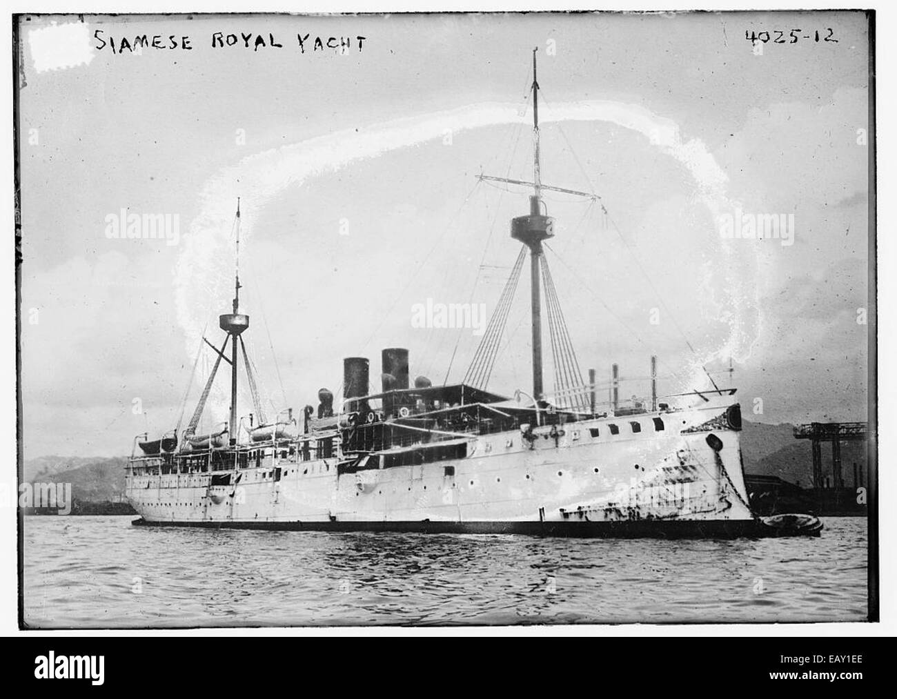 The Siamese Royal Yacht 152, a historic vessel used by the Thai royal ...