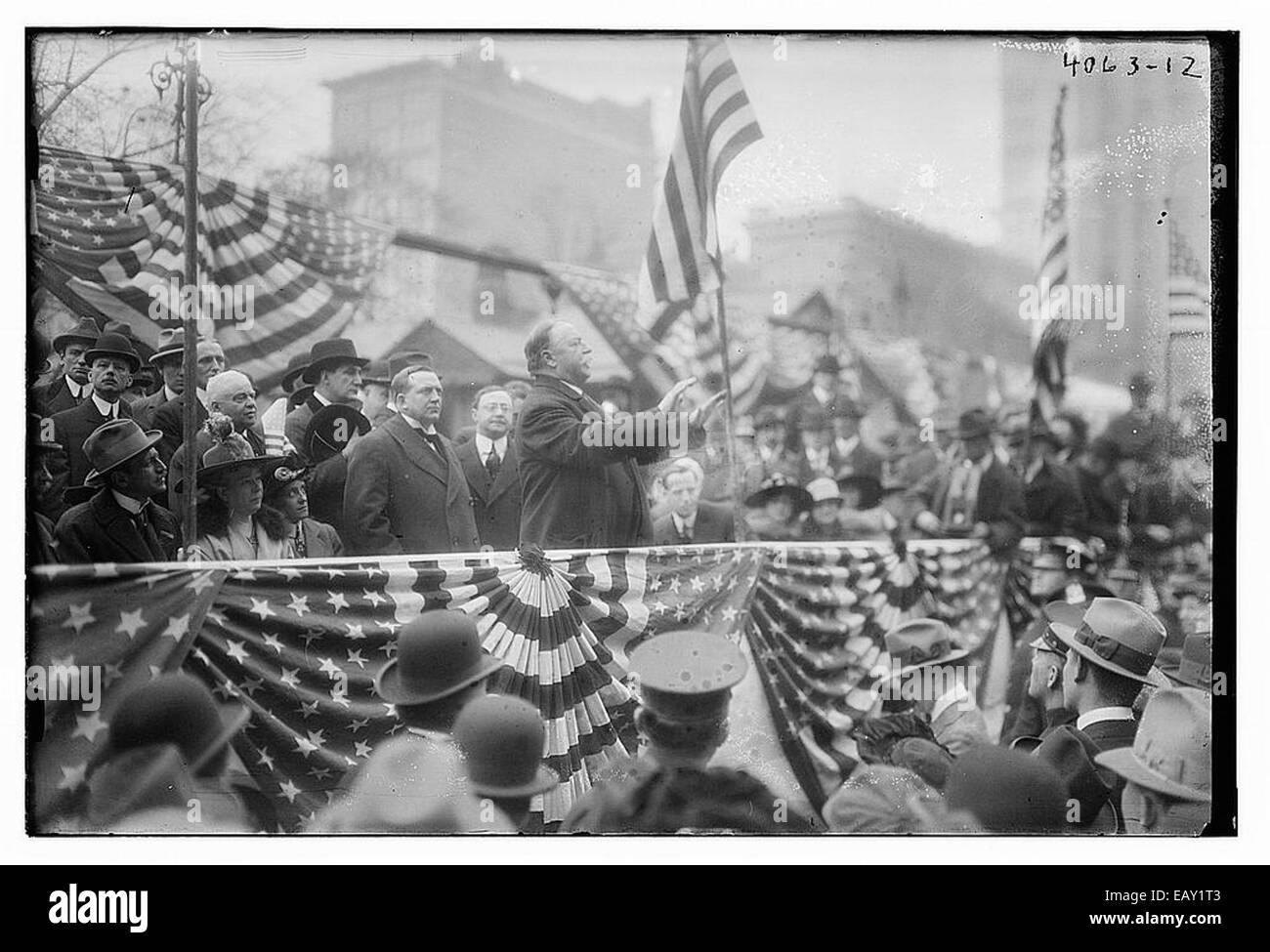 An unidentified speaker at a gathering during the presidency of William ...