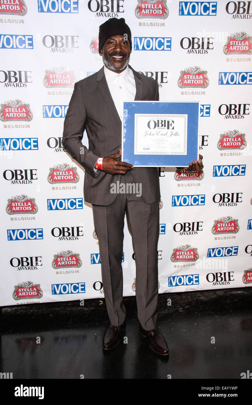 The 59th Annual OBIE Awards held at Webster Hall. Featuring: John Earl ...