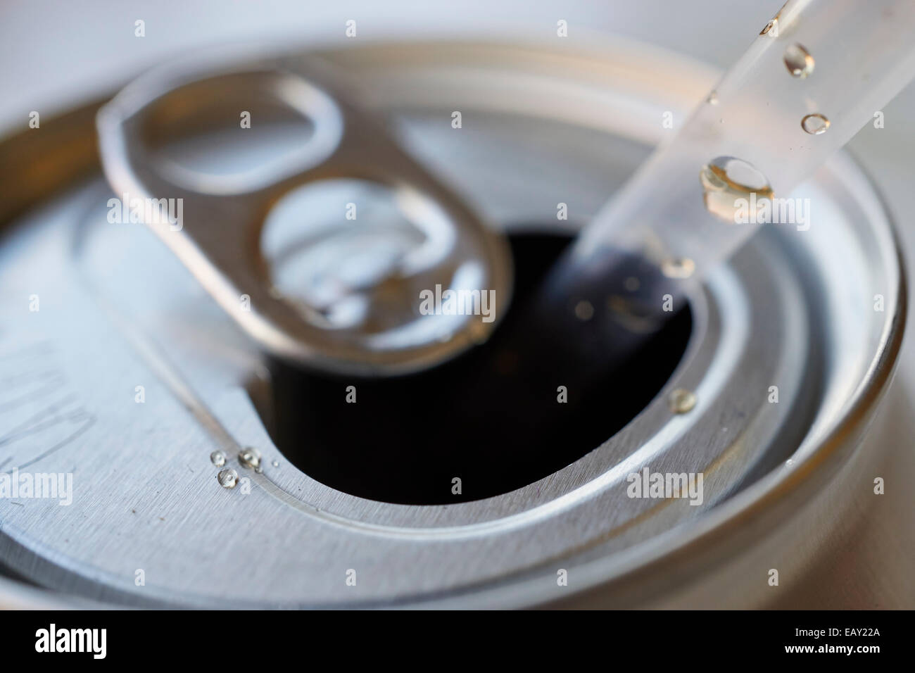 Open soft drink can Stock Photo - Alamy