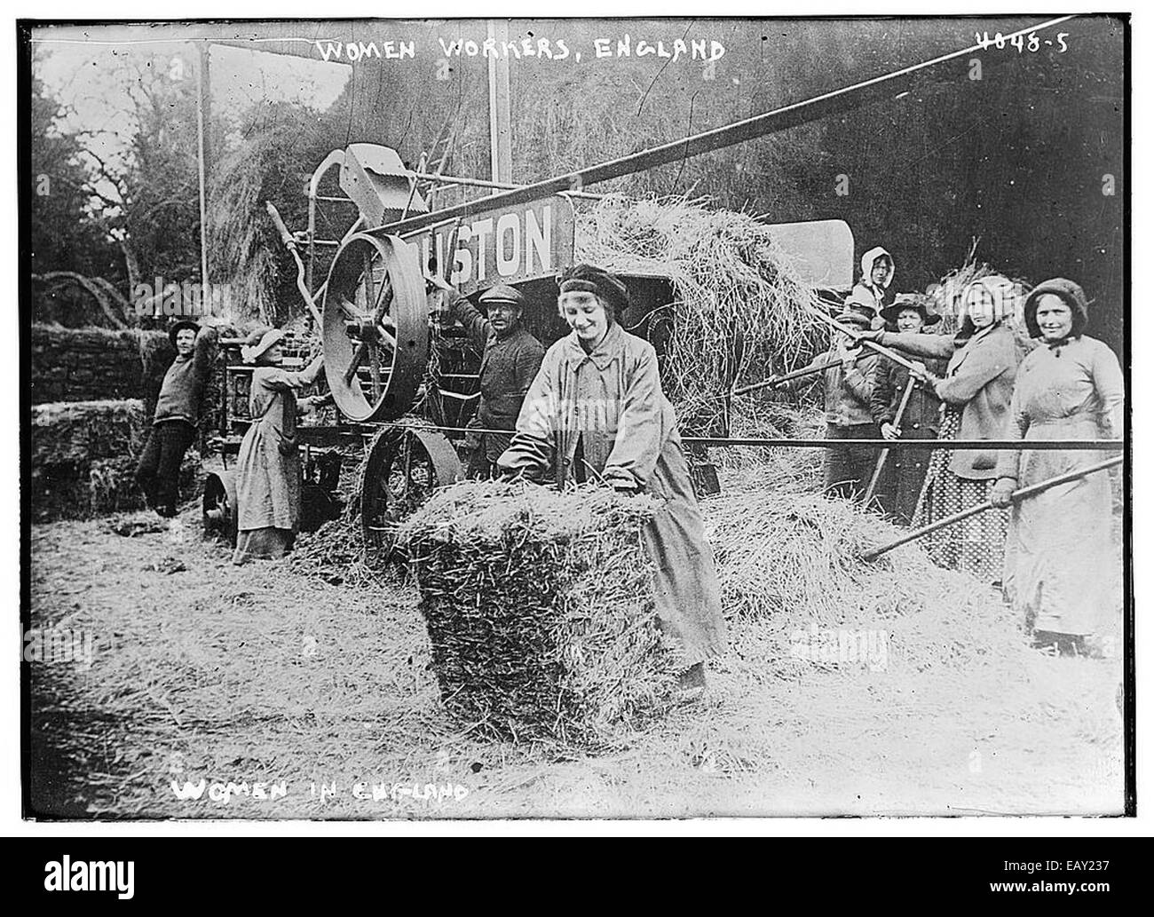 This image of women workers in England reflects the significant role of ...