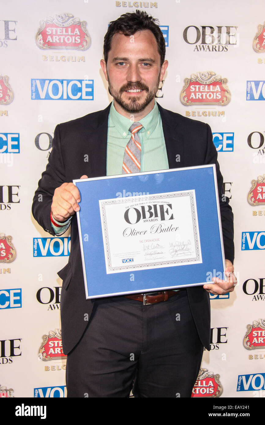 The 59th Annual OBIE Awards held at Webster Hall. Featuring: Oliver ...